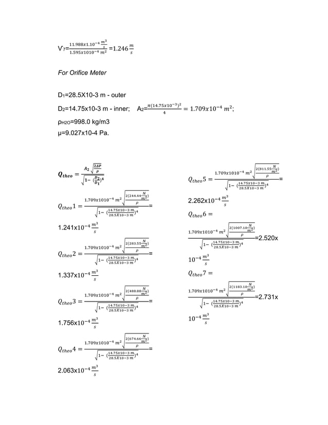 Calibration of Venturi and Orifice Meters | PDF | Physics | Science