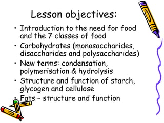 Chapter 4 Nutrients Lesson 1 - Carbohydrates | PPT