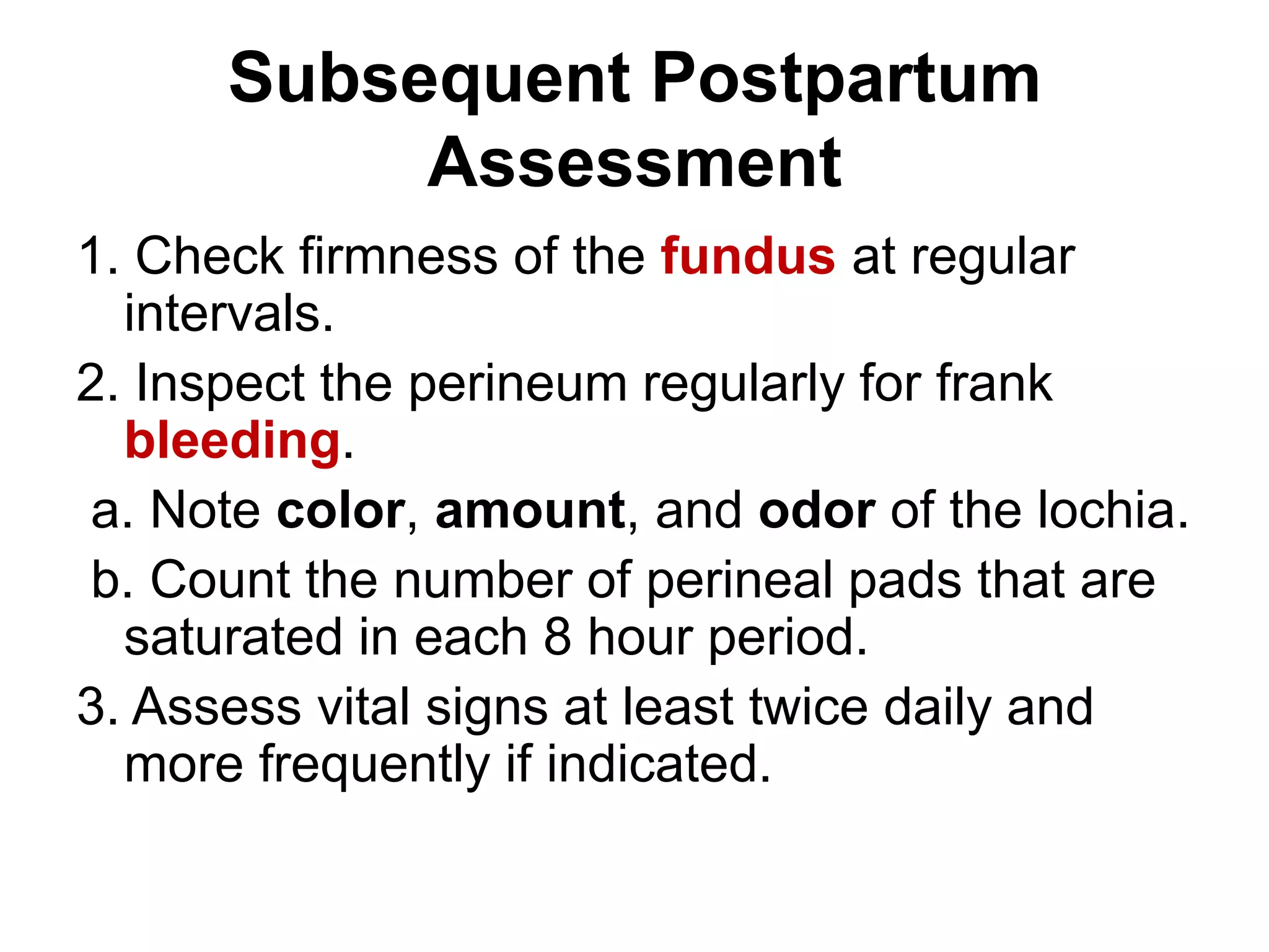 1 care of postpartum | PPTX