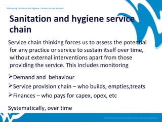 Monitoring sanitation and hygiene: An overview of trends and challenges ...