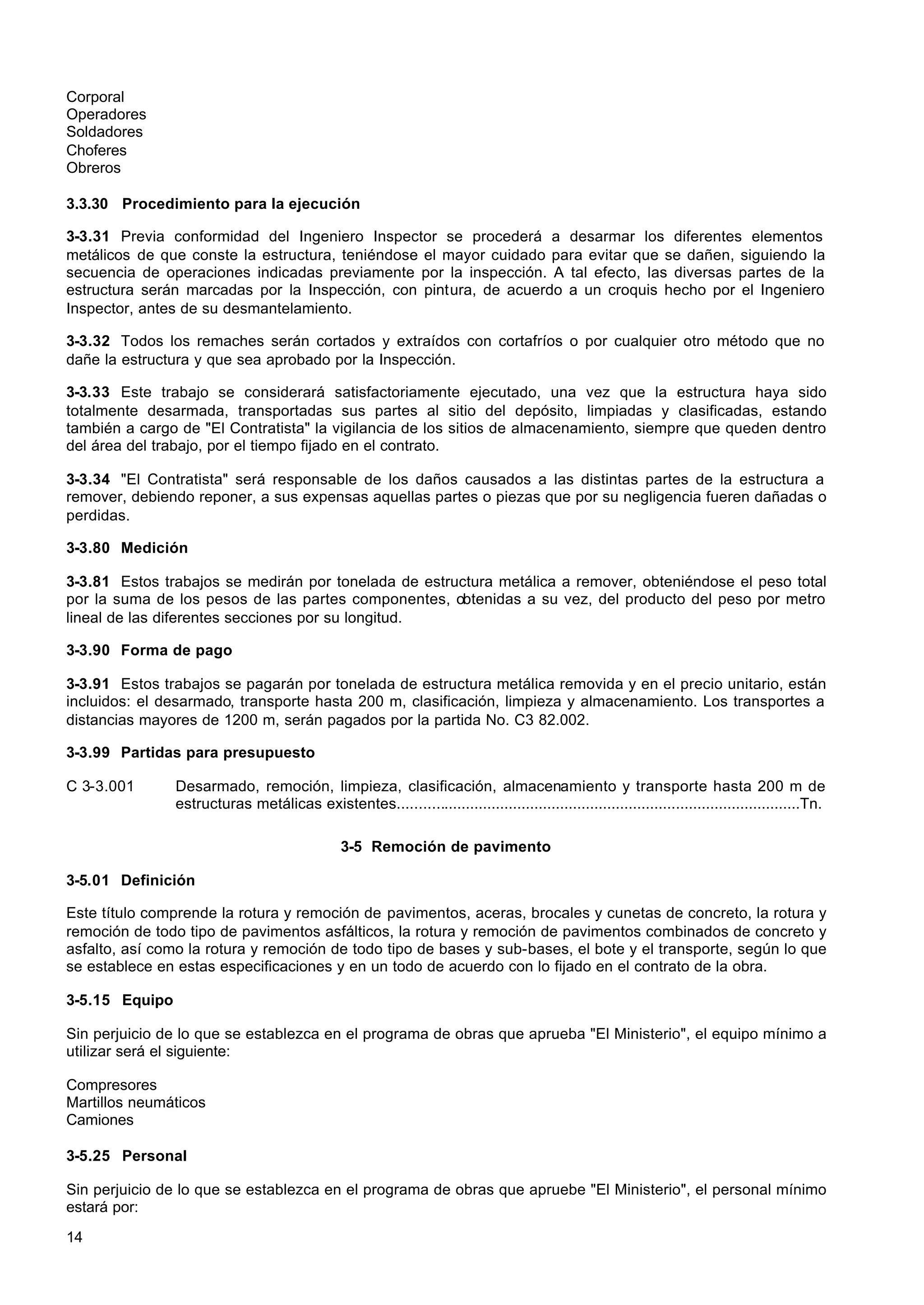 Covenin Carreteras Parte I Especificaciones 2000 1-1987 | PDF