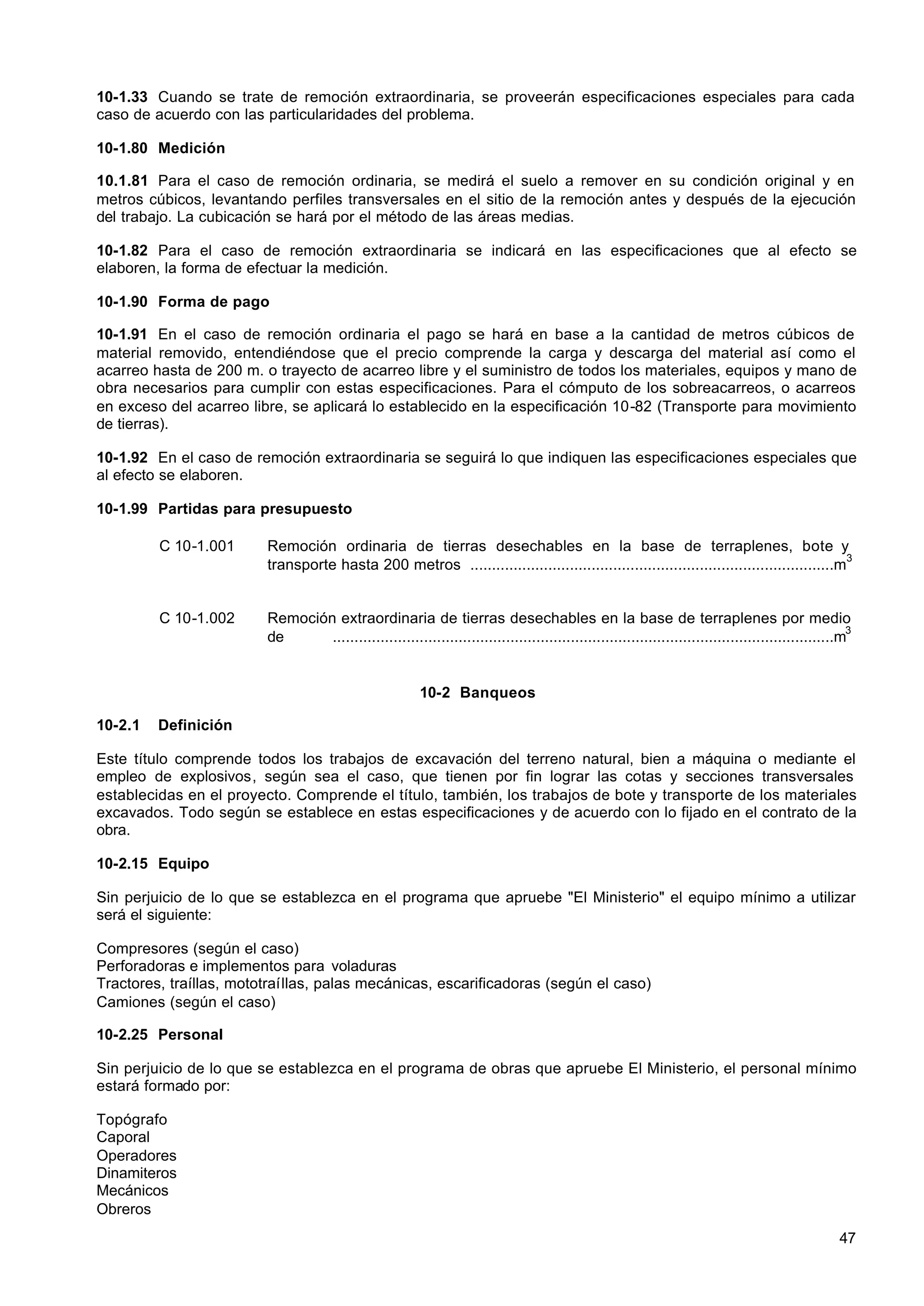Covenin Carreteras Parte I Especificaciones 2000 1-1987 | PDF