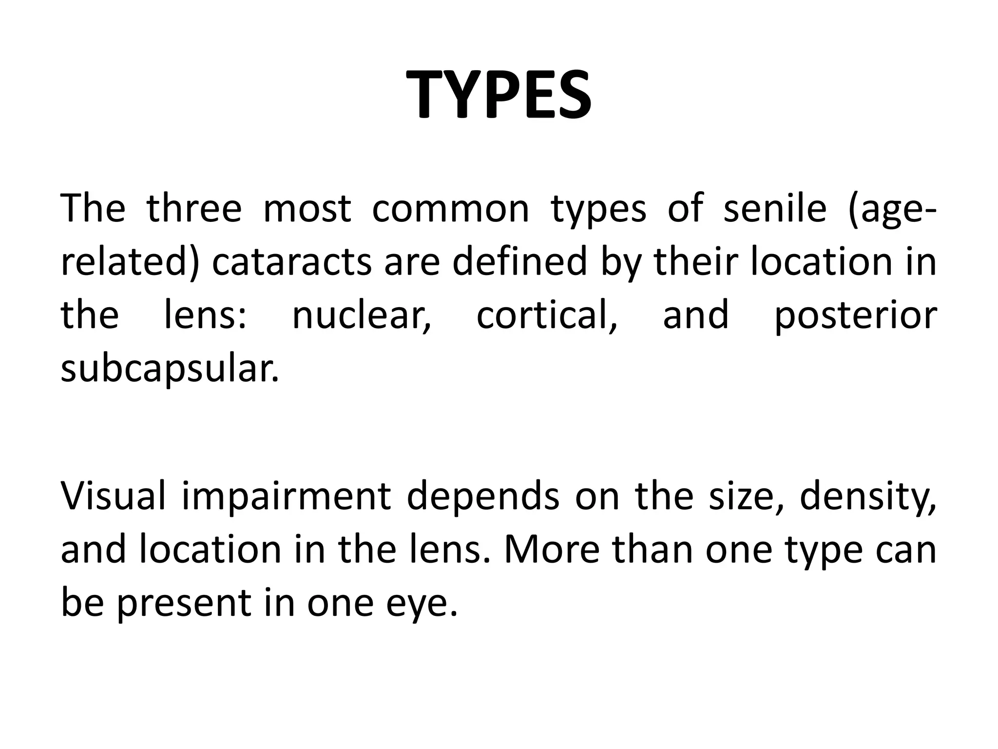 Cataract - Easy PPT for Nursing Students | PDF