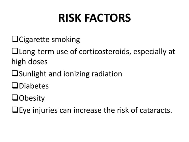 Cataract - Easy PPT for Nursing Students | PDF