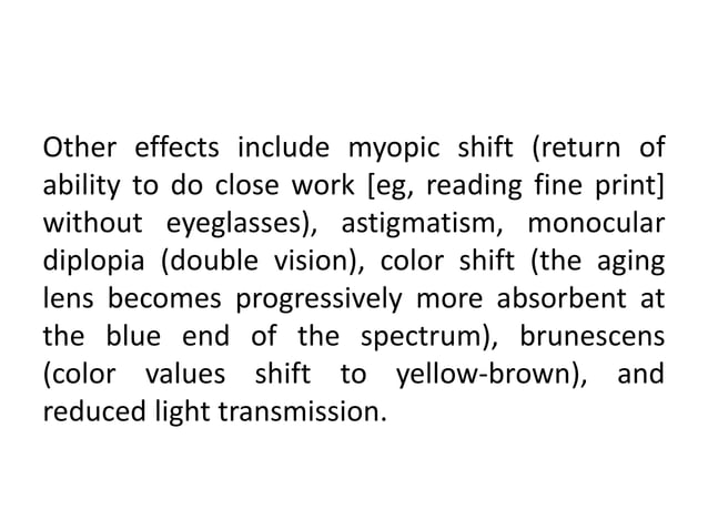 Cataract - Easy PPT for Nursing Students | PDF