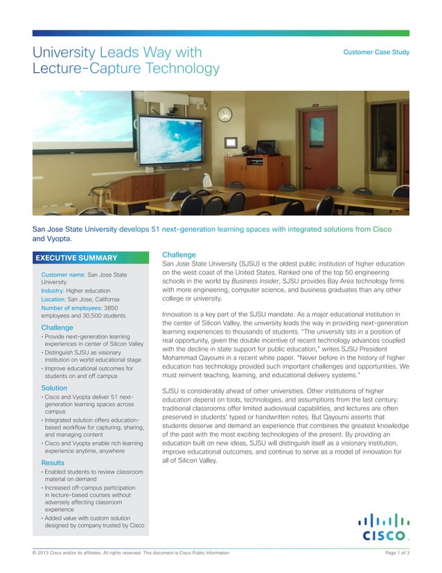 Lecture Capture Case Study 2013 Oct | PDF