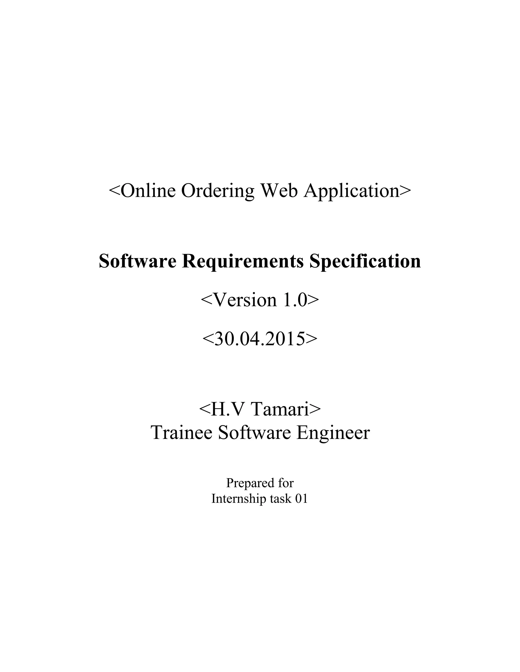 mini_Project_SRS | PDF