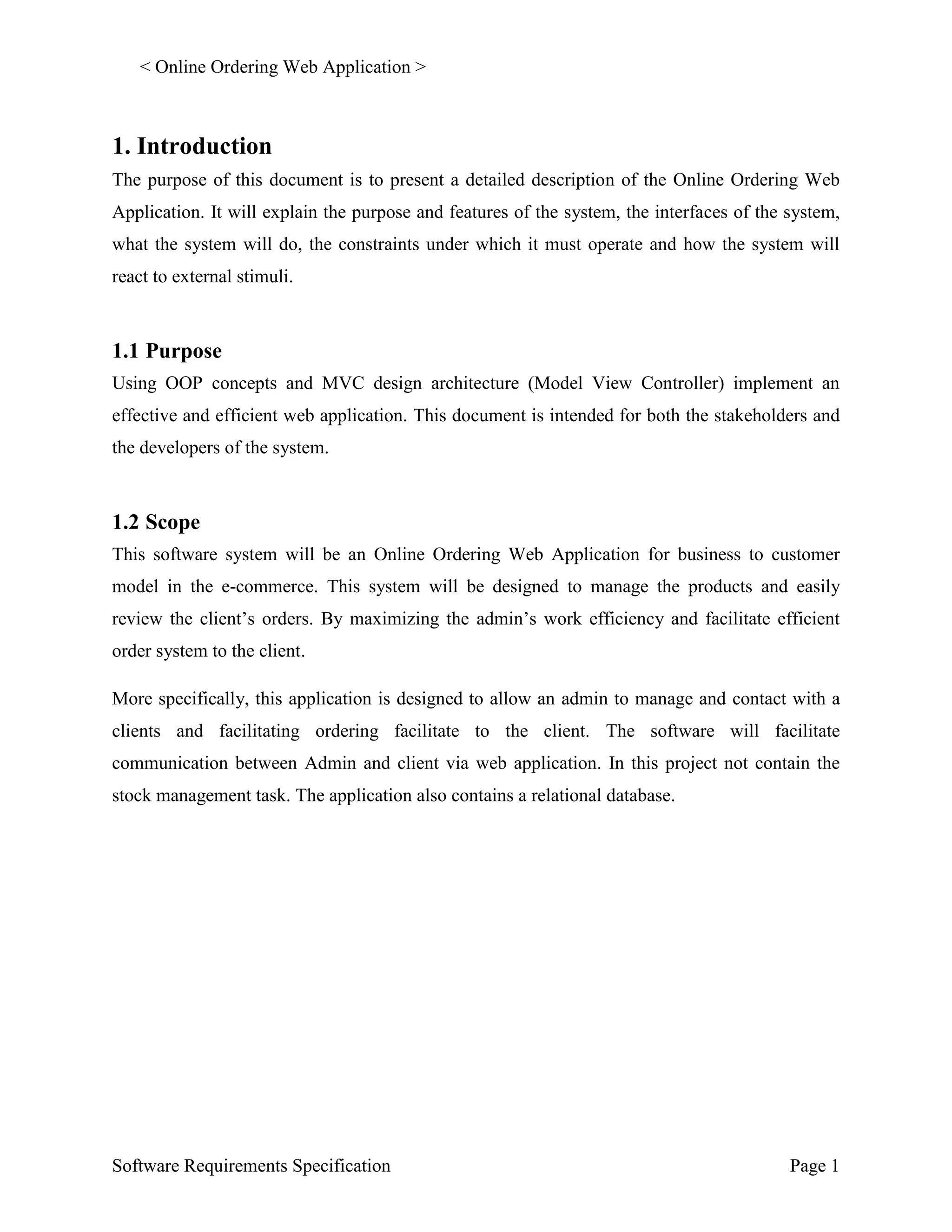 mini_Project_SRS | PDF