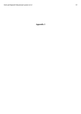 IRISH AND SPANISH | PDF | Education