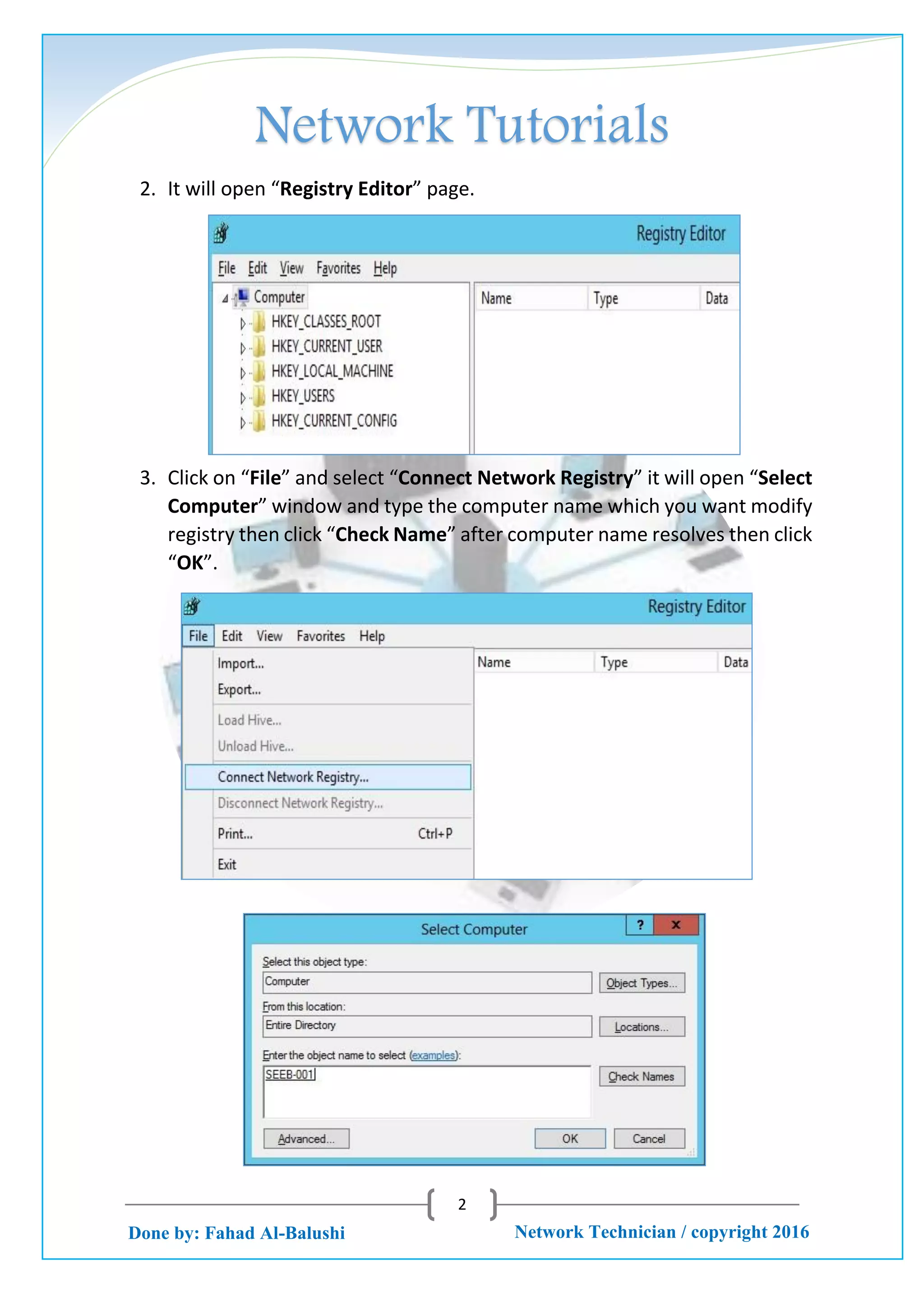 5- Enable RDP Remotely | PDF 5- Enable RDP Remotely | PDF