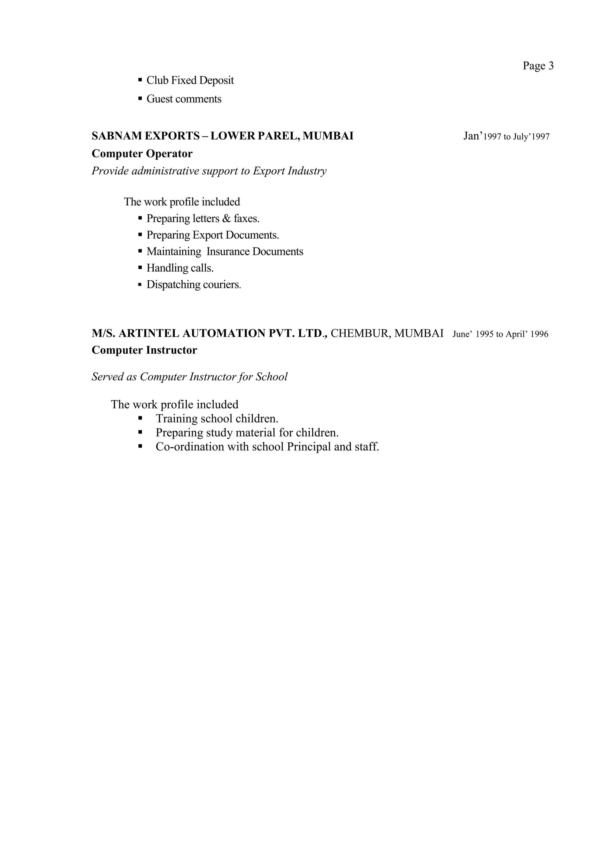 Eeshani Zad Resume | PDF | Business | Business and Finance