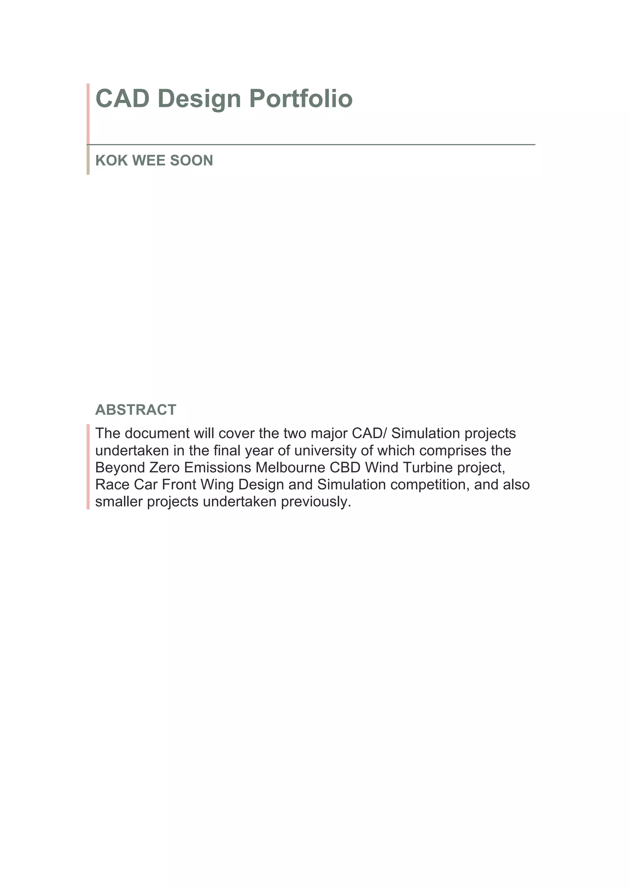 KW_SOON_CAD_DESIGN_PORTFOLIO | PDF