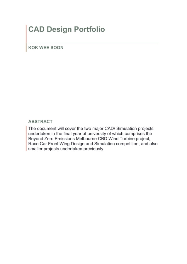 KW_SOON_CAD_DESIGN_PORTFOLIO | PDF