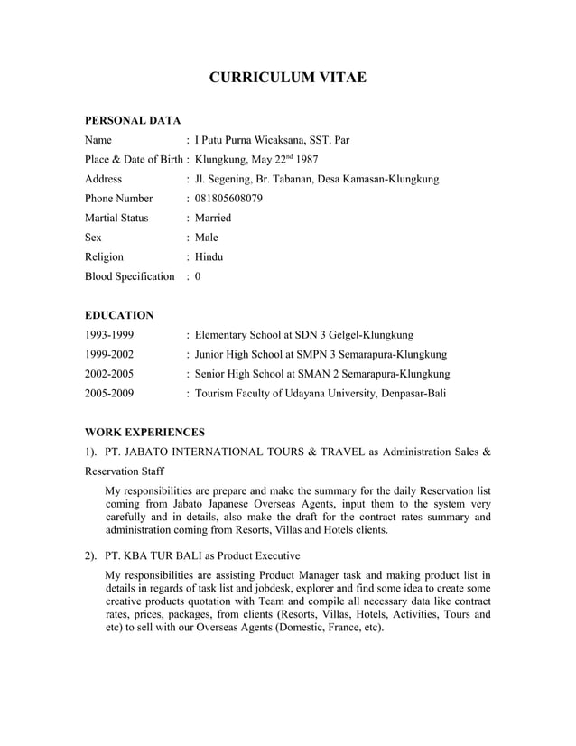 CURRICULUM VITAE | PDF