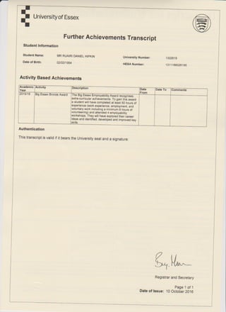 Interim transcript | PDF