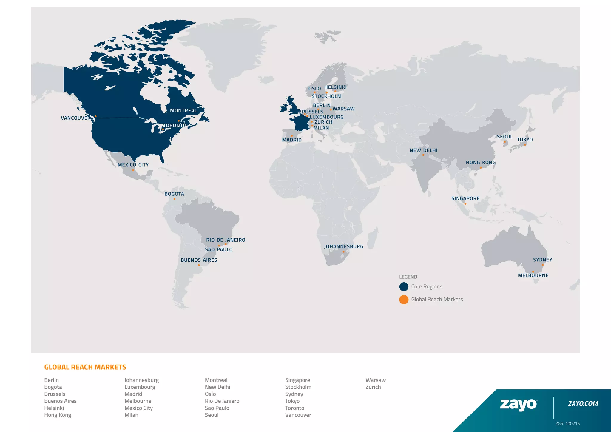 Zayo UK - Global Network Map | PDF