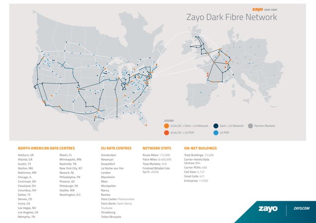 Zayo UK - Global Network Map | PDF
