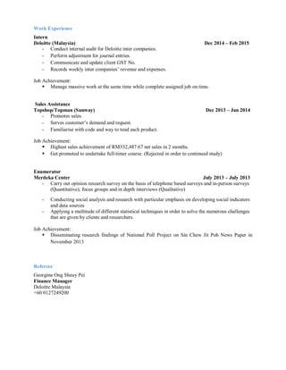 Resume- Sean Lai | PDF