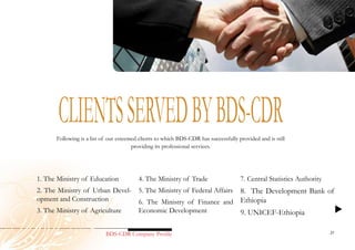 BDS Center for Development Research Company Profile | PPT