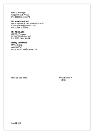 Anish's CV | DOC