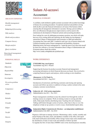 Salam Al-azzawi Accountant | PDF