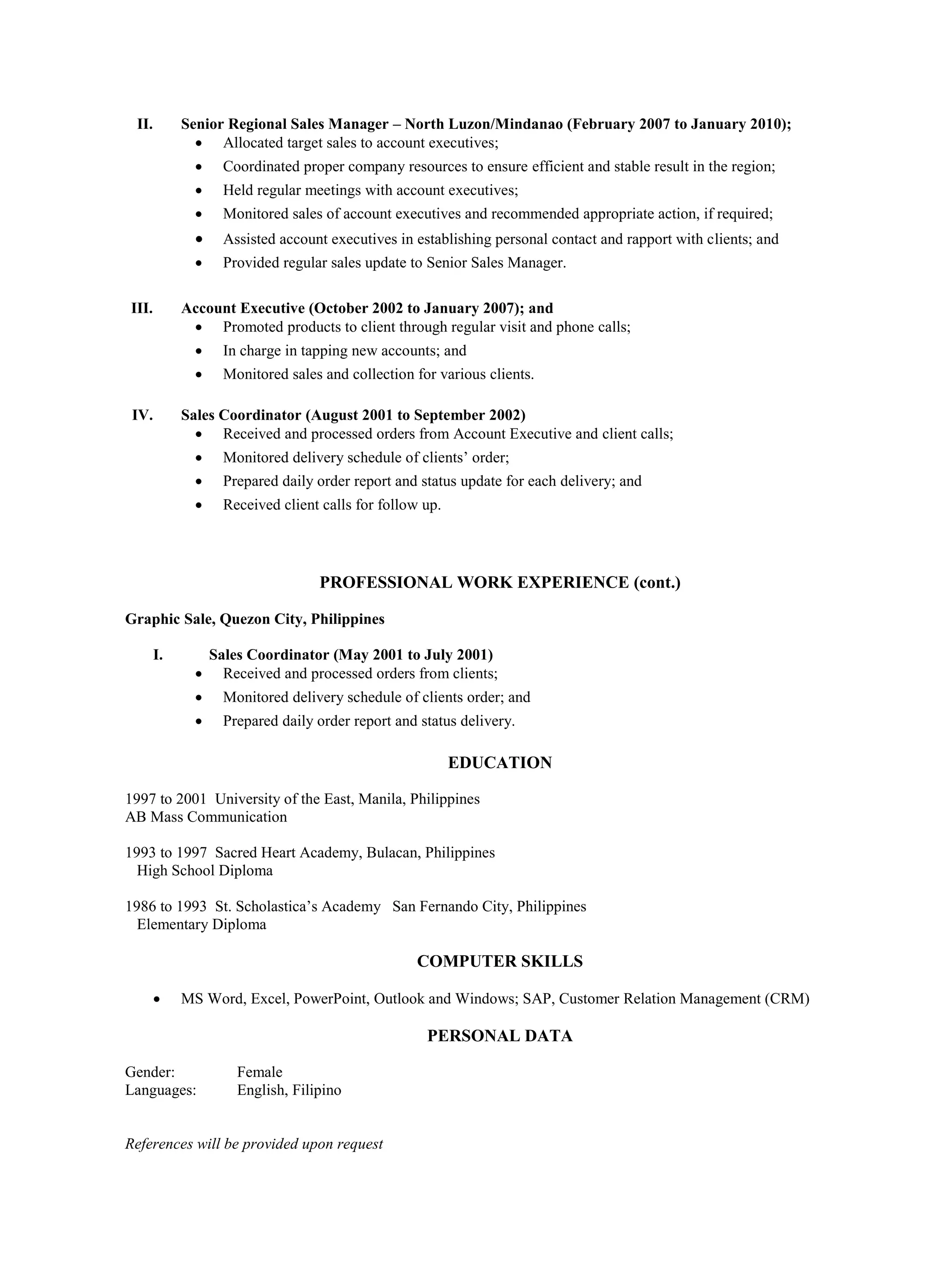Helen Z Gomez CV | PDF