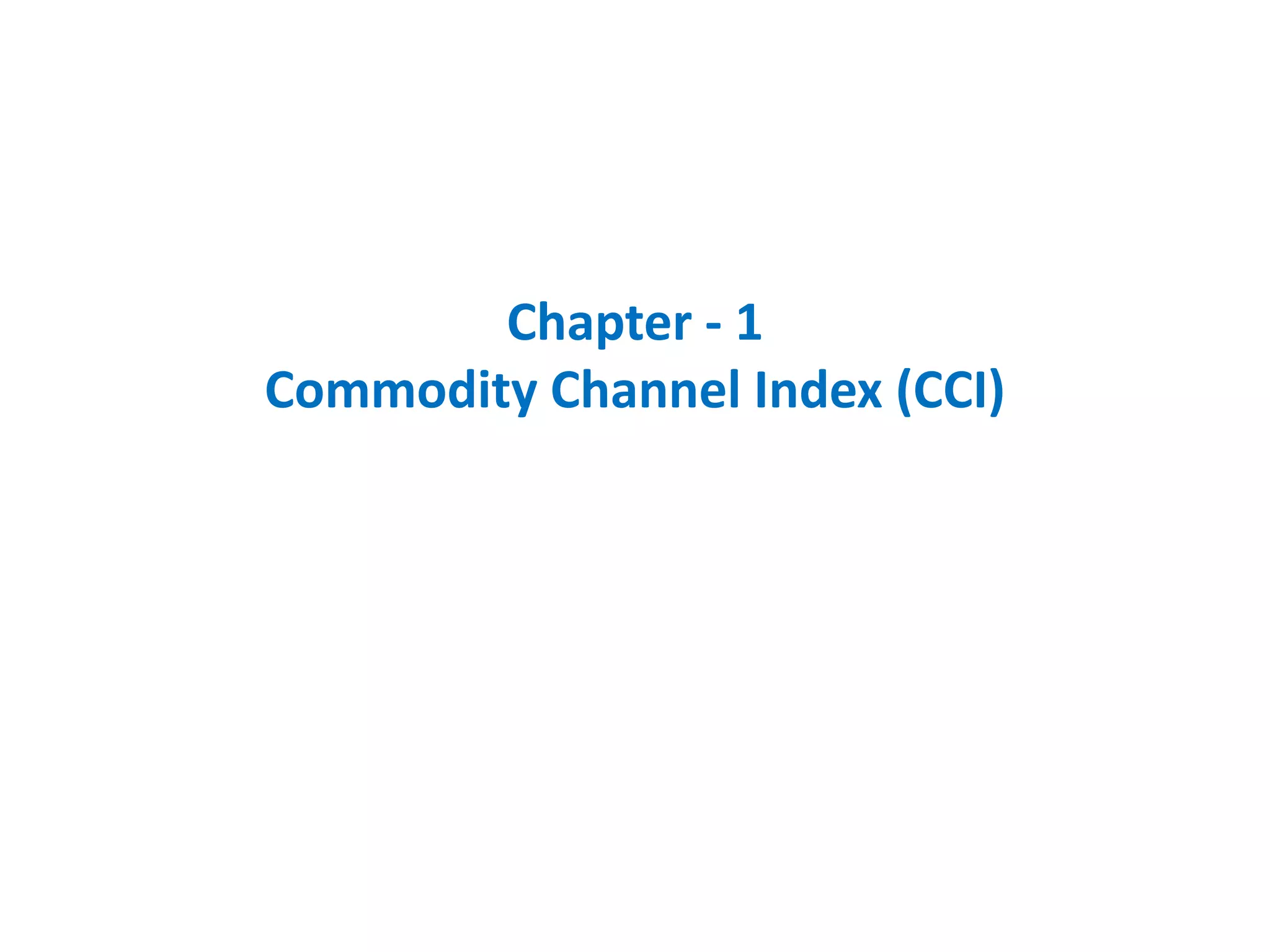 Commodity Channel Index CCI | PPT