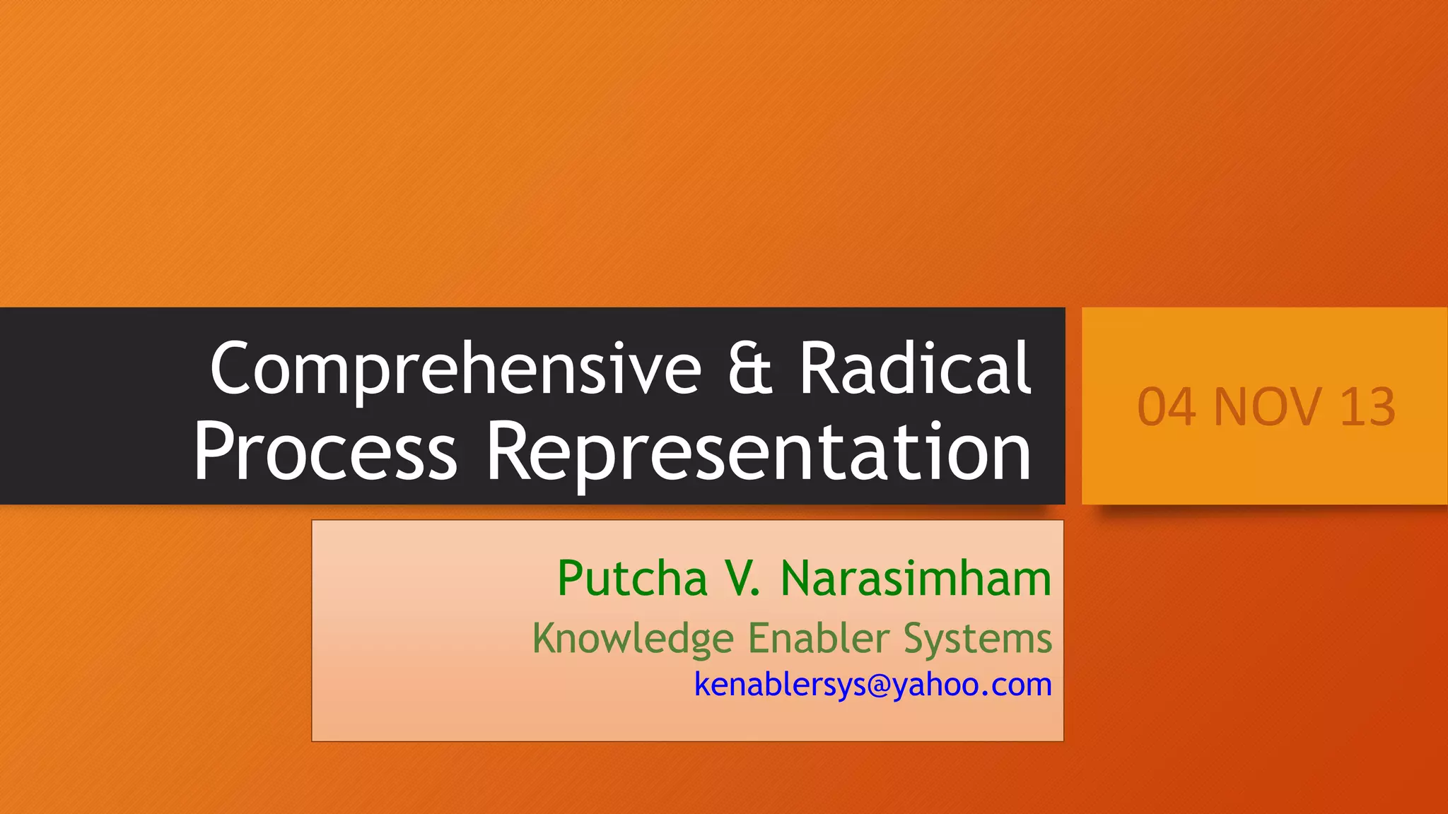 3 Basic + 3 Special Elements of Process | PPT