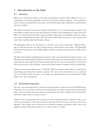 Robeco Low Volatility | PDF