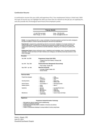 Resumes, Interviews and Workplace Etiquette | DOC