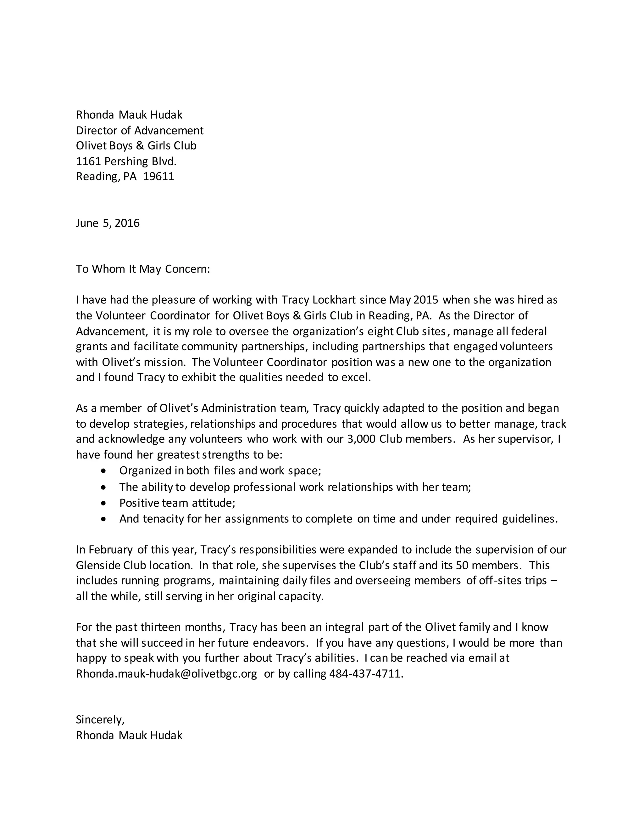 reference letter | DOCX | Non-Profit Organizations | Industries