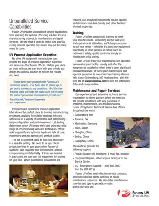 The Fusion UV Curing Difference | PDF