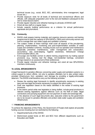 Punjab Water and Sanitation Policy-24.2.2014 approved | PDF