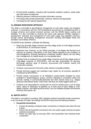 Punjab Water and Sanitation Policy-24.2.2014 approved | PDF