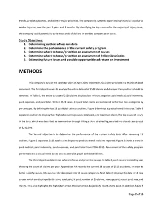 Loss Run Data Analysis-Executive Summary for Todd Loushine Safety 483 ...