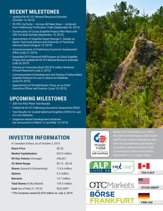 AGC Corporate Fact Sheet 151026 | PDF | Commodities | Economy