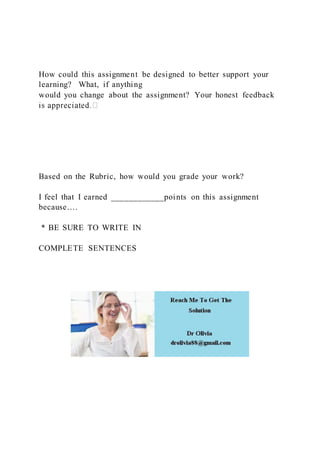 1 CDEV 108 Foundations Assignment 50 points For | DOCX