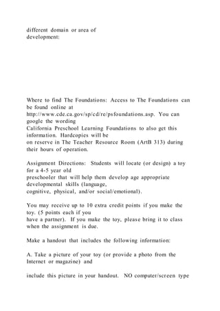 1 CDEV 108 Foundations Assignment 50 points For | DOCX