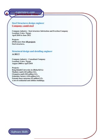 M Elnahif - Senior structural design engineer CV | DOC