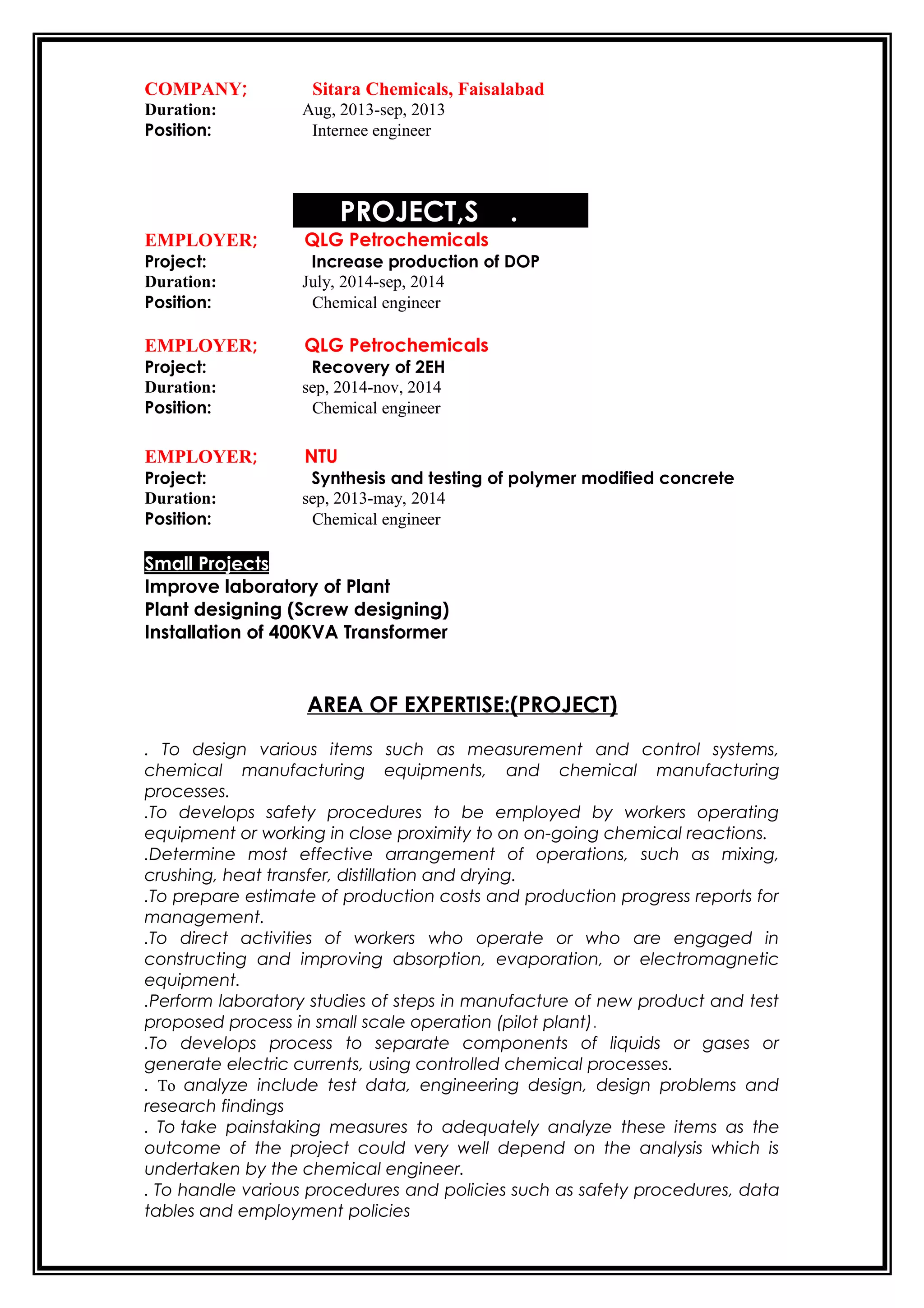 CV OF umer farooq | DOC