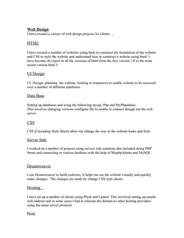 CV Alan Brady 2015 | PDF