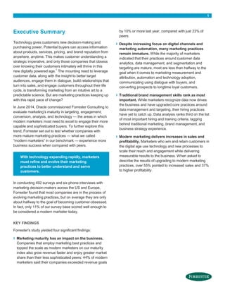 Forrrester Report: Marketing Maturity in the Age of the Customer | PDF