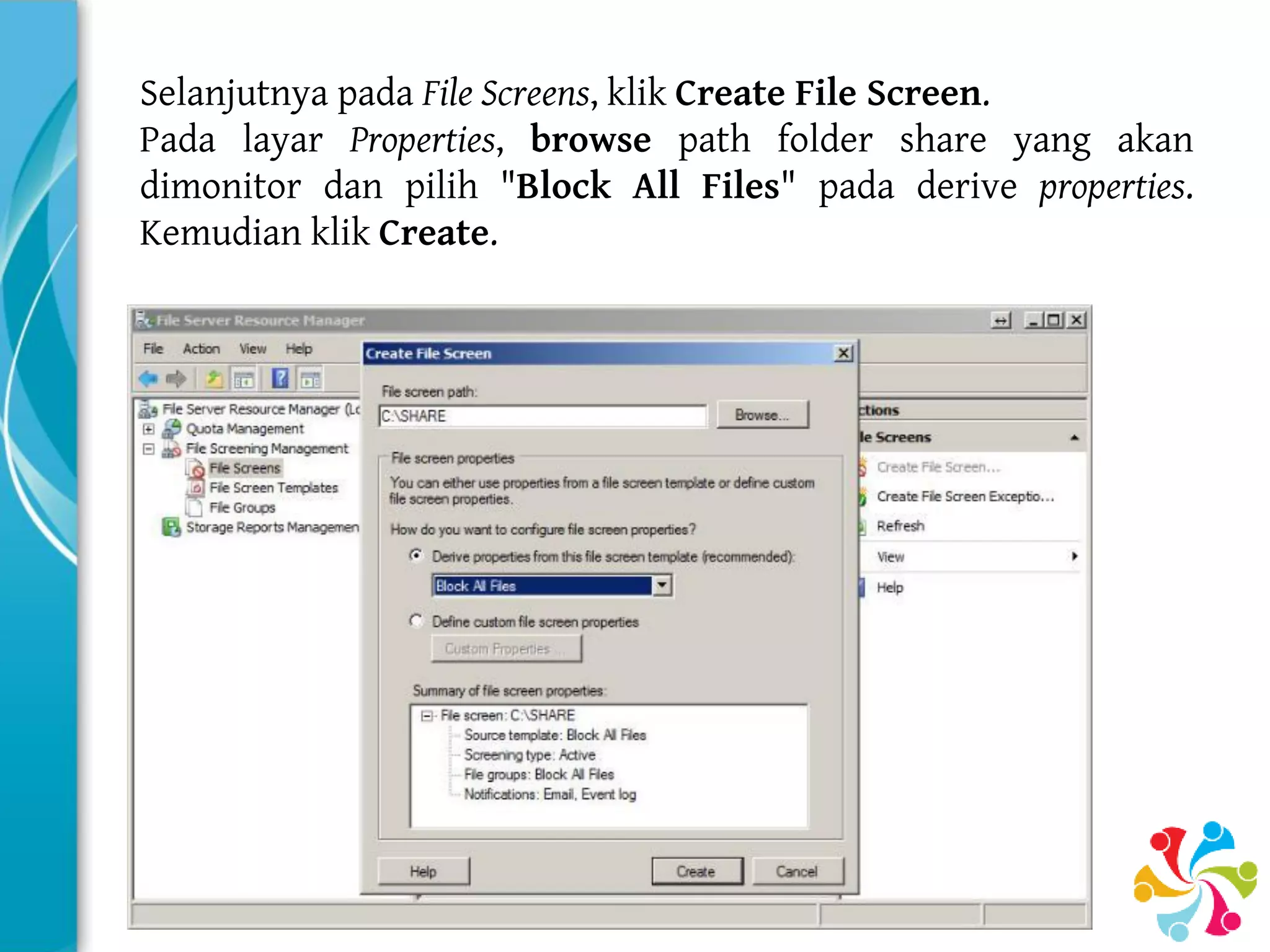 Pencegahan Enkripsi Ransomware dengan FSRM Windows | PPT