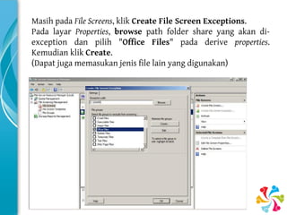 Pencegahan Enkripsi Ransomware dengan FSRM Windows | PPT