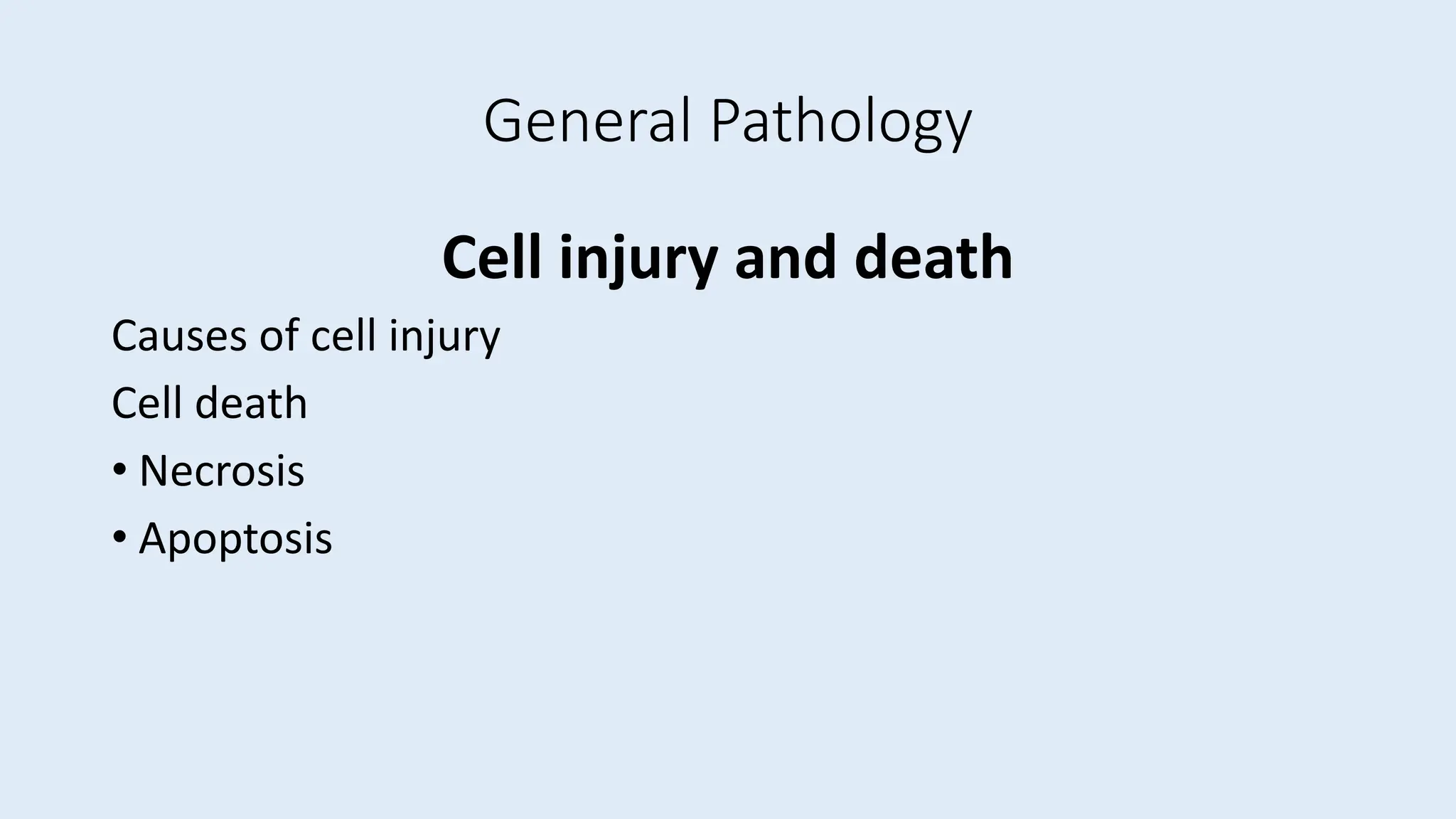 DPT - Cell injury and Cell death | PPTX
