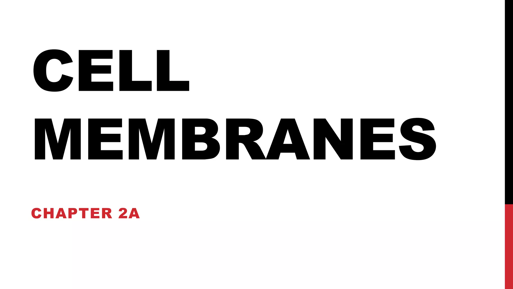 AS Biology - CELL MEMBRANES | PPTX