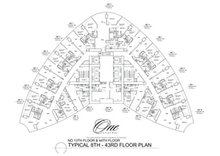 1 cen 8th 43rd floor plan | PDF
