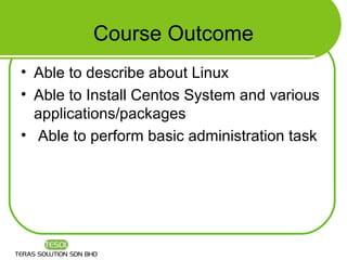 1. centos tutorial | PPT