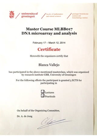certificate master course | PDF