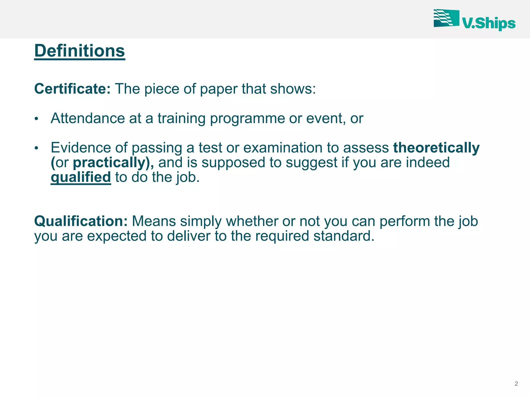 Certification Qualification | PPTX